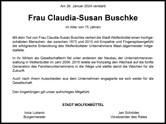 Traueranzeigen aus wolfenbütteler-zeitung | trauer38.de
